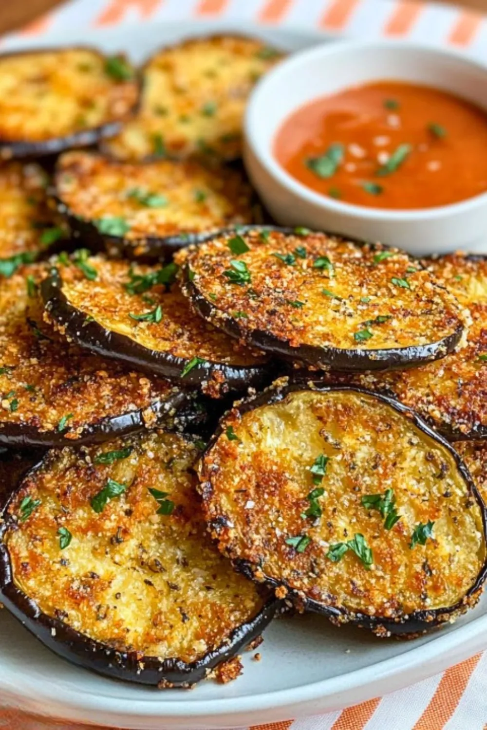 Crispy Baked Eggplant Parmesan Recipe