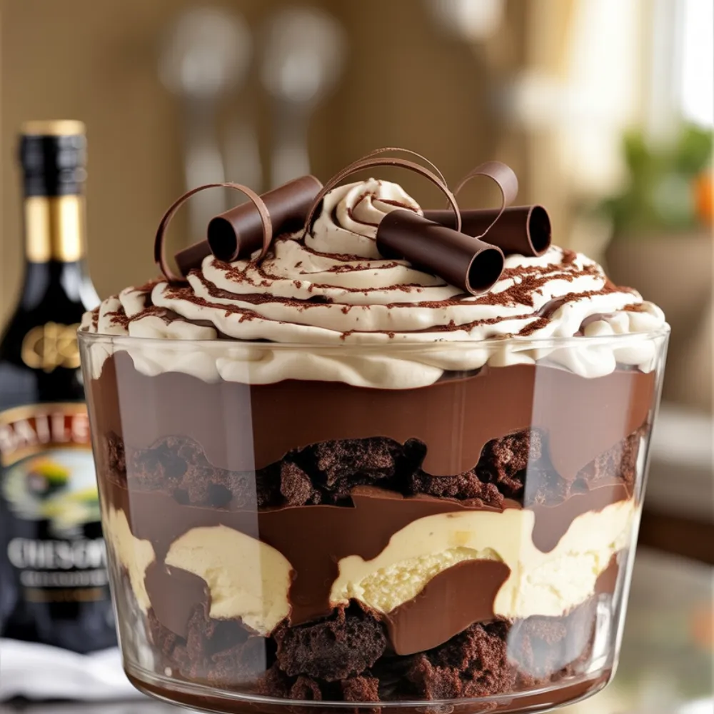 Bailey’s Chocolate Cheesecake Trifle