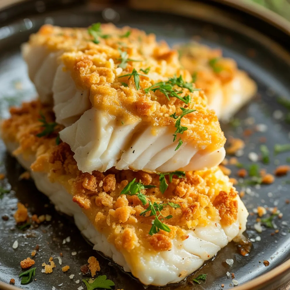Parmesan Crusted Cod - A High Protein Dinner Delight