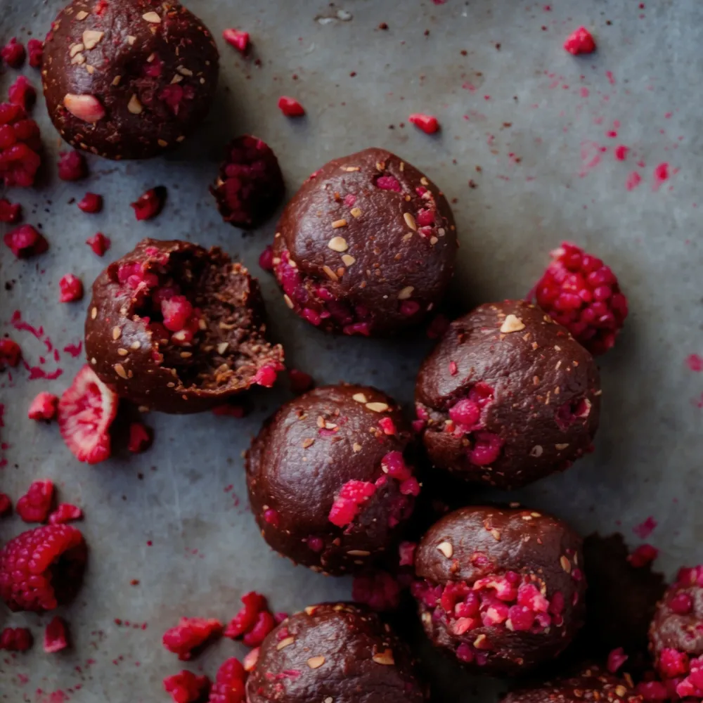 Raspberry Protein Balls
